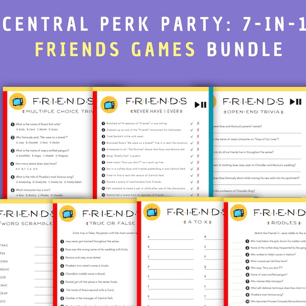 Friends Printable - Etsy