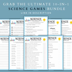 Printable Science Open-end Trivia Game | Digital Download | Fun Student ...