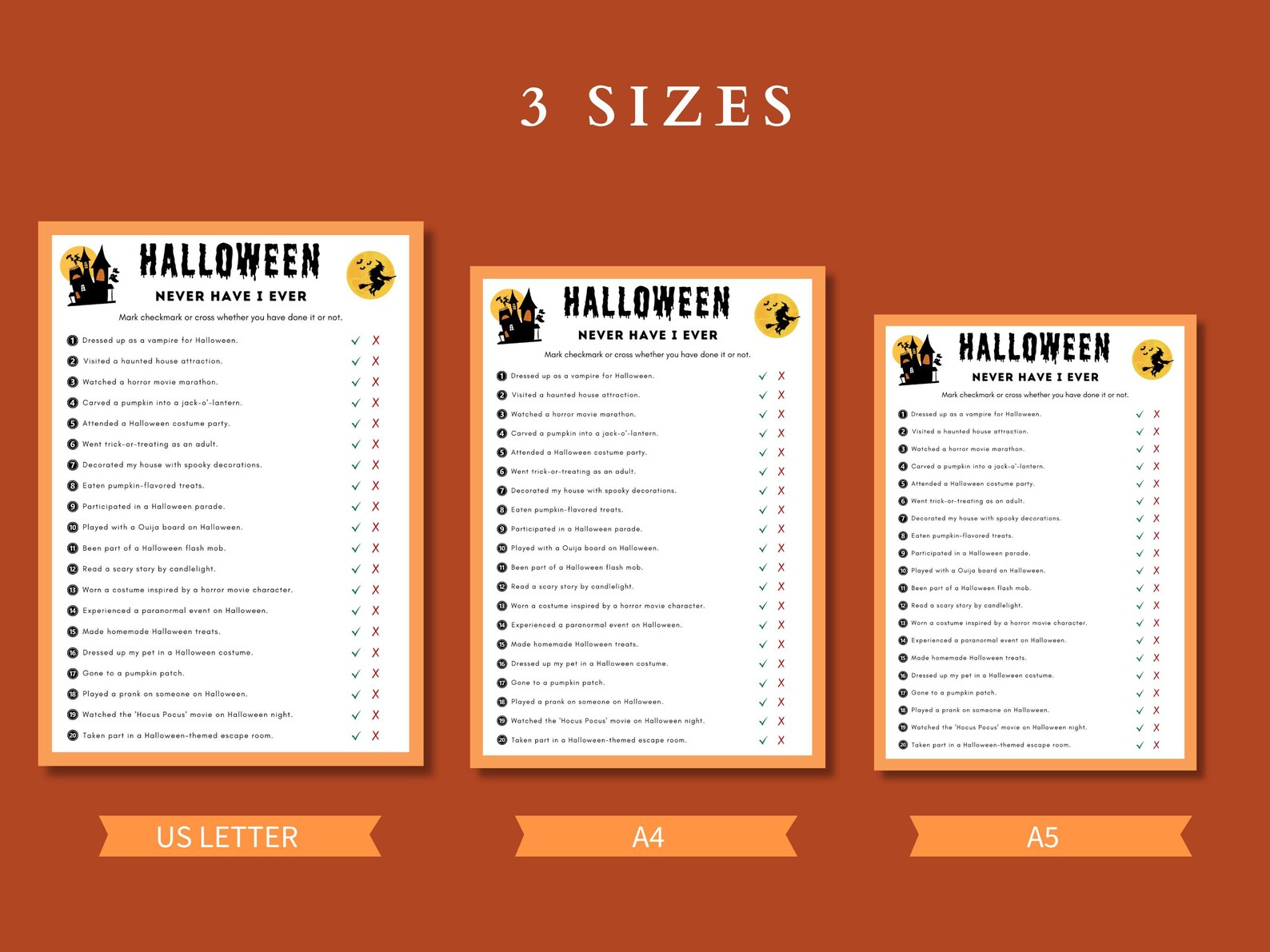 Halloween Never Have I Ever Game | Digital Download | Family Trivia ...