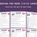 Senior Riddles Game: Printable Brain Teasers for Elderly (instant ...