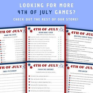4th of July Riddles Game | Instant Download | Printable Family Game ...