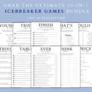 Printable Icebreaker Trivia Game | Open-end Trivia Questions | Family ...
