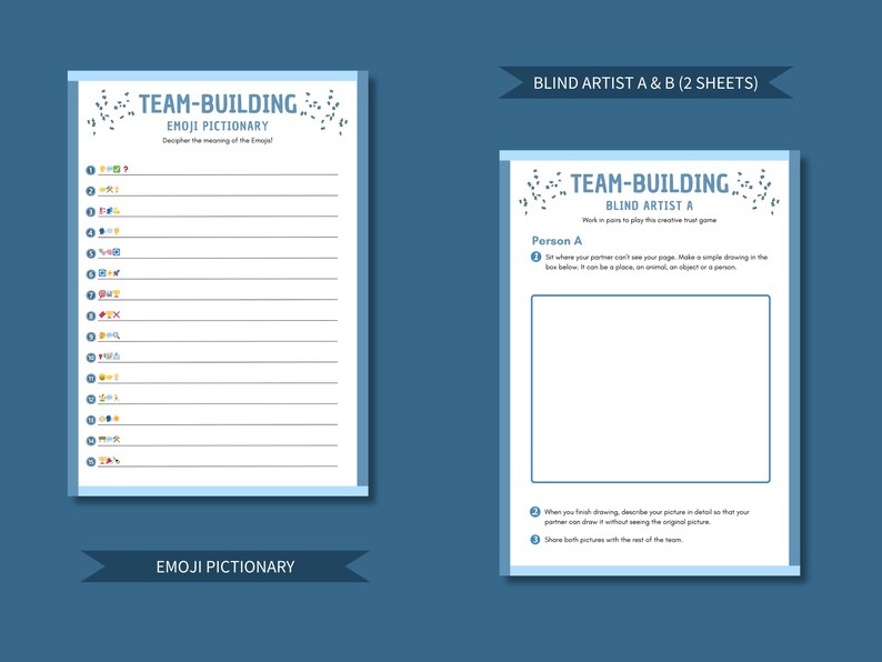 Team-building Games Bundle: 10 Printable Office Activities (instant ...