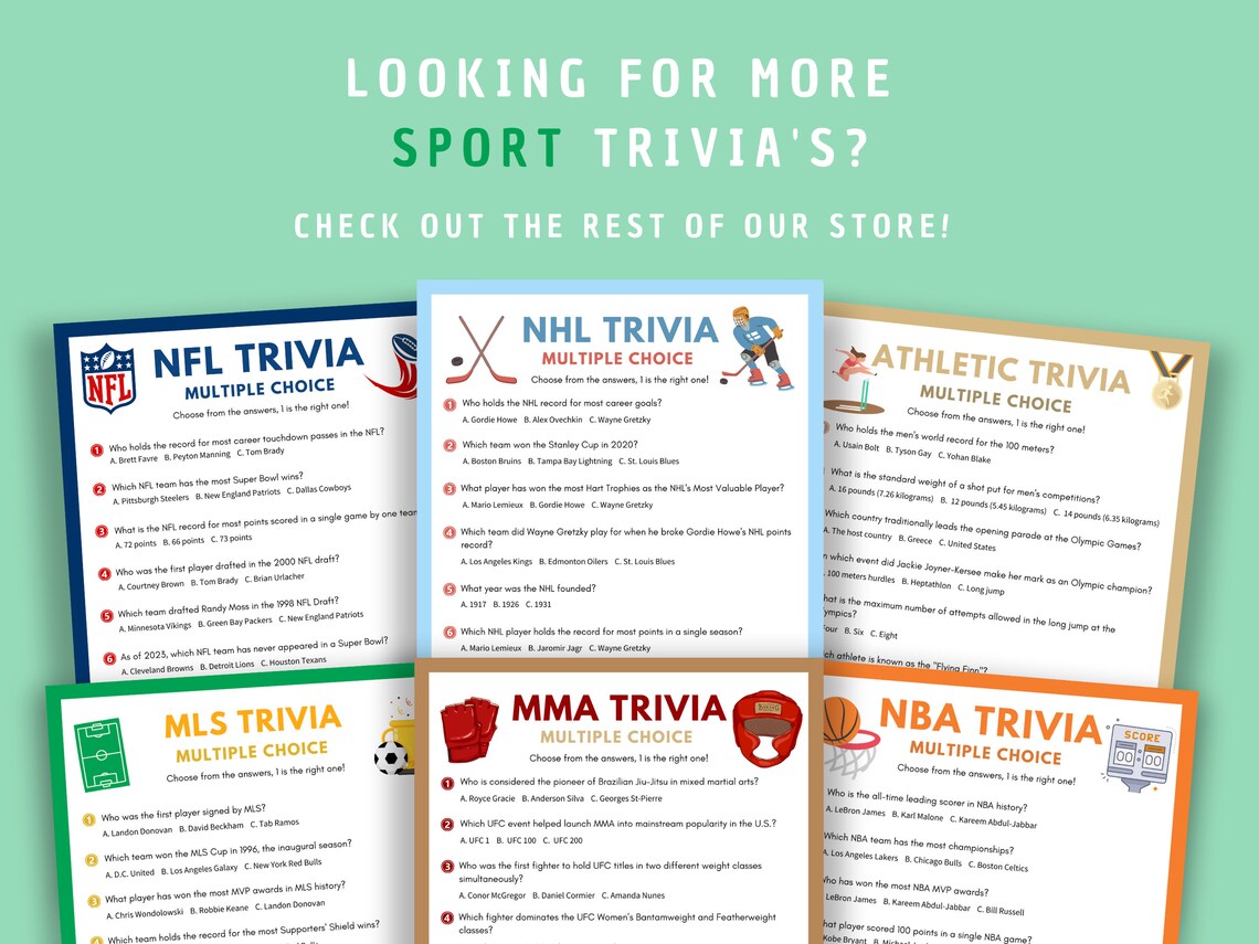 Basketball Trivia of 10 Questions | Printable Family Game | Digital ...
