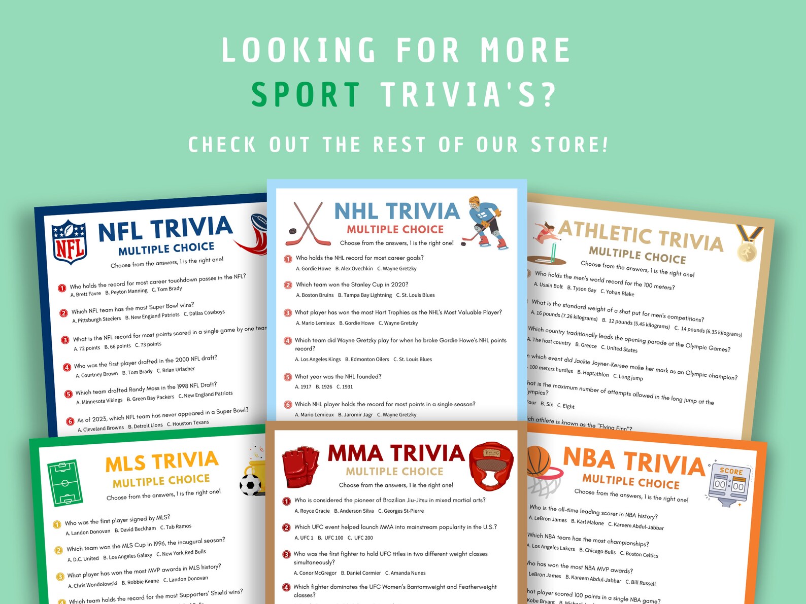 Basketball Trivia of 10 Questions | Printable Family Game | Digital ...