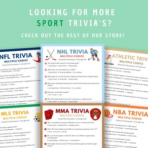Basketball Trivia of 10 Questions | Printable Family Game | Digital ...