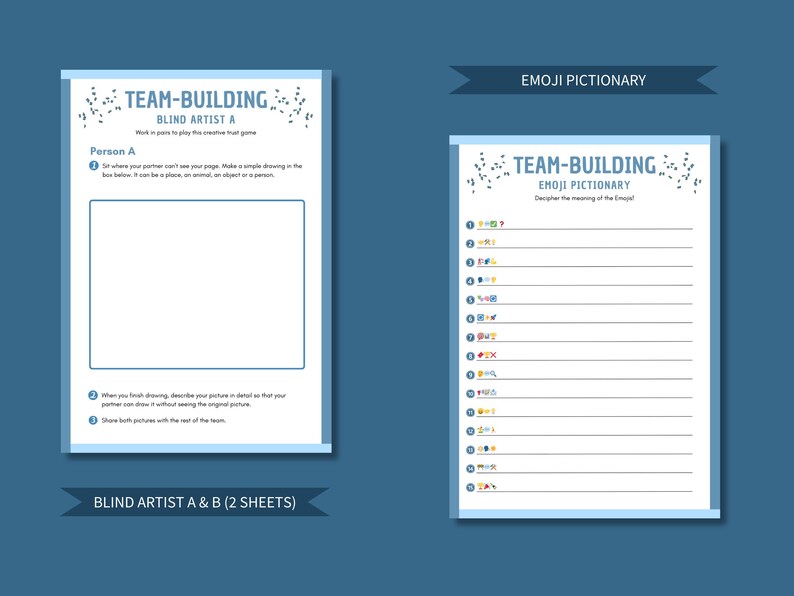 Team-building 5 Games Bundle, Printable Office Games, Fun Team Activity ...