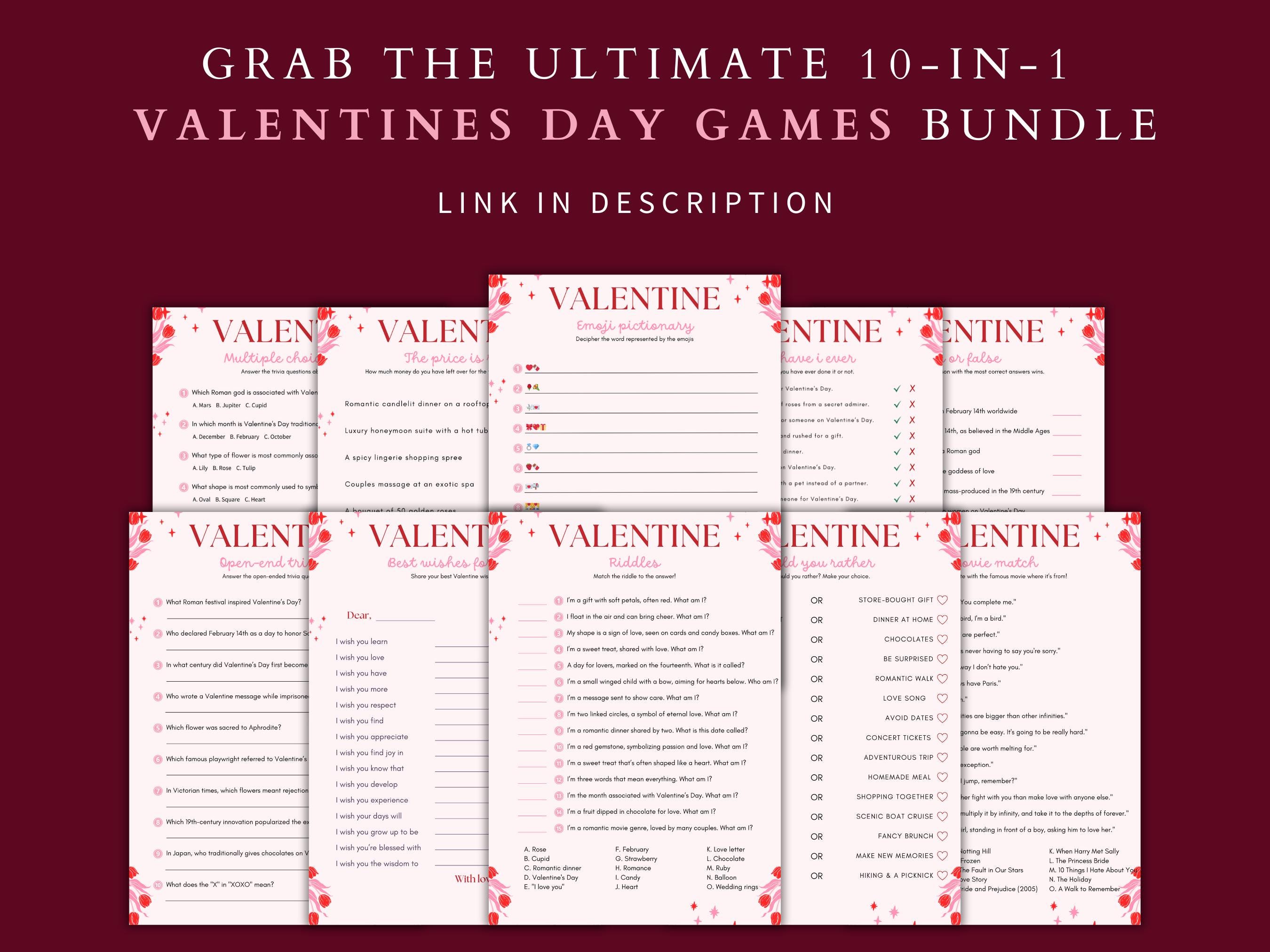Valentine's Day Emoji Pictionary Game: Printable Couples Activity ...