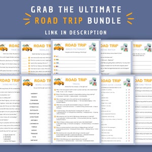Printable Road Trip Game | Instant Download | Word Scramble | Family ...