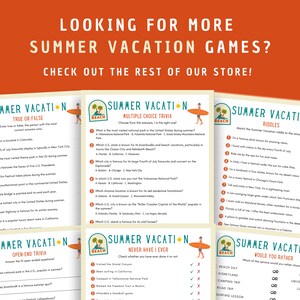 Summer Vacation Emoji Pictionary | Instant Download Printable Game ...