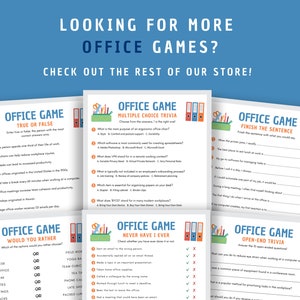 Office Trivia Game, Team Building Quiz, Fun Workplace Icebreaker ...