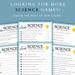 Printable Science Multiple Choice Trivia Game | Digital Download ...