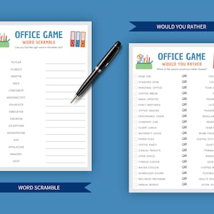 Office Team Building Games Bundle: 10 Printable Work Trivia (PDF) - Etsy