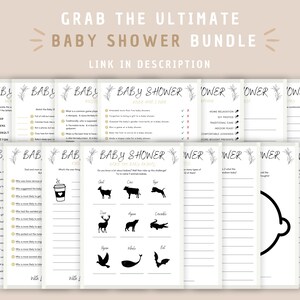 Printable Baby Shower Game Riddles Instant Download Party Game for ...