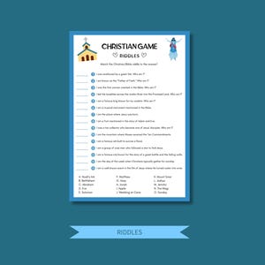 Printable Christian Games Bundle: Bible Trivia, Bingo, Charades ...