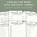 50th Birthday Think Fast Game: Printable Party Activity (digital ...
