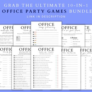 Printable Emoji Pictionary Office Party Game | Fun Co-worker Trivia ...