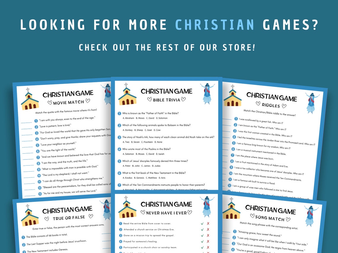 Would You Rather, Printable Christian Game Digital Download Interactive ...