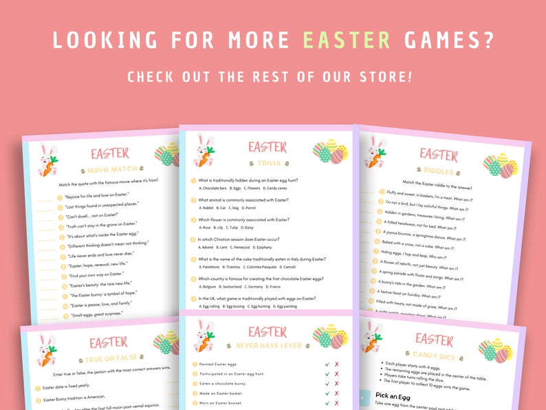 Easter Emoji Pictionary Game | Instant Download Printable | Decode ...