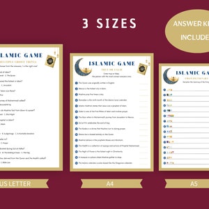 Islamic Games Bundle: Muslim Trivia, Family Game Night (digital ...
