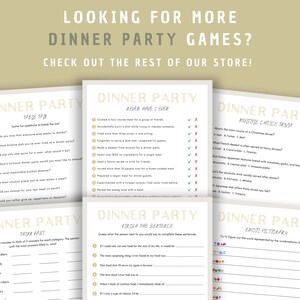 Dinner Party A to Z Game Instant Download Icebreaker Game Dinner Game ...