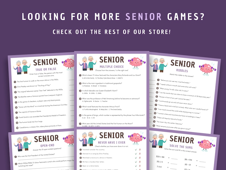 Senior Word Scramble, Instant Download, Printable Word Puzzle, Elderly ...