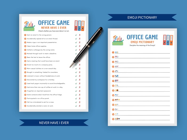 Office Team Building Games Bundle: 10 Printable Work Trivia (PDF) - Etsy UK