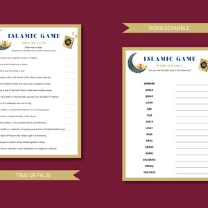 5 Games Islamic Bundle, Printable Islamic Family Games, Fun Islamic ...