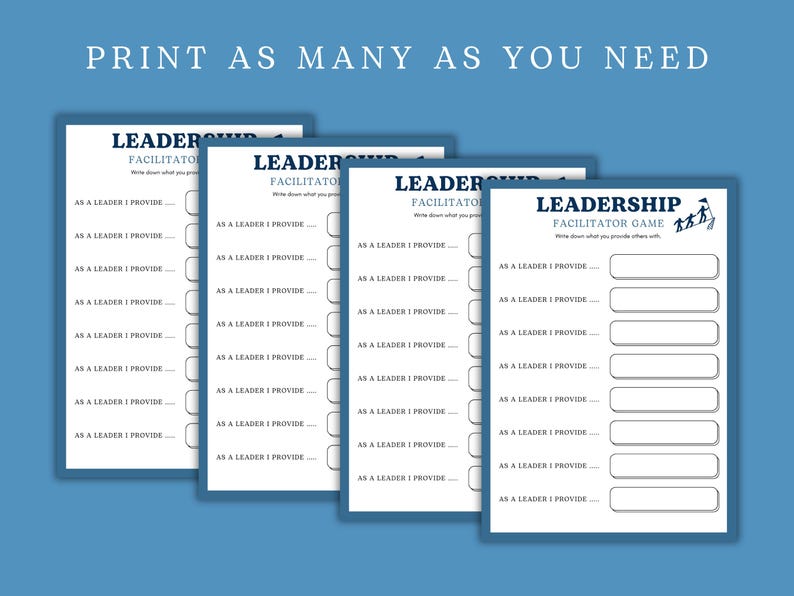 Leadership Games Bundle: 10 Printable Team-building Activities (instant ...