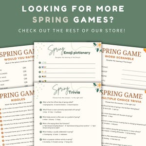 Spring Would You Rather Game, Printable Spring Party Game, Fun Family ...