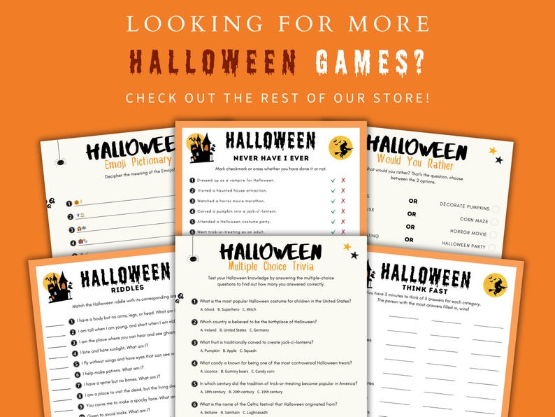 Halloween the Price is Right Game | Family Activity | Educational ...