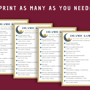 Islamic Games Bundle: Muslim Trivia, Family Game Night (digital ...