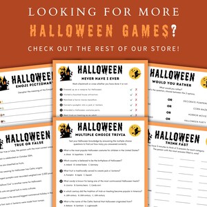 Printable Halloween Movie Match Game Digital Download Family Trivia ...