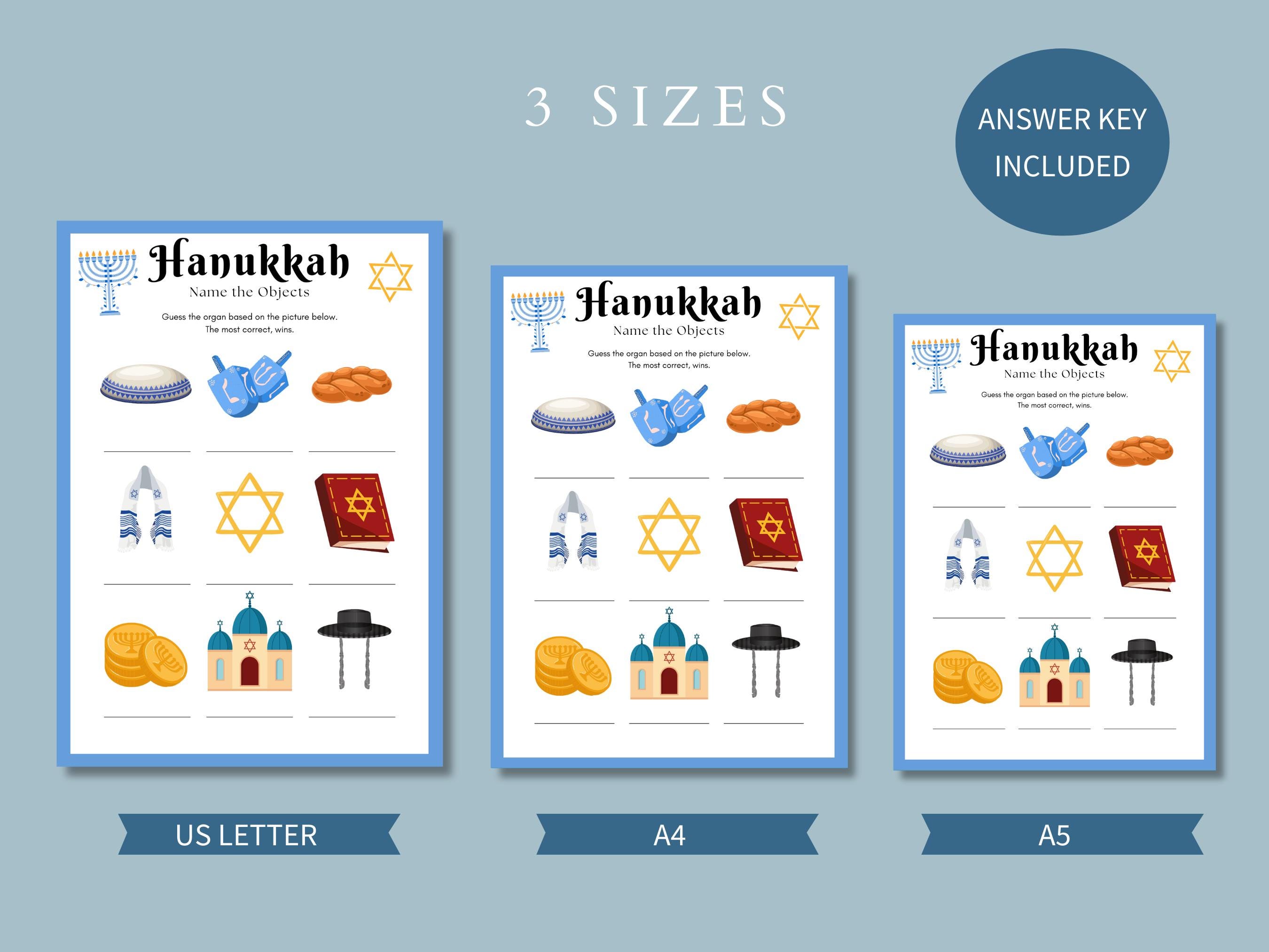 12-in-1 Hanukkah Party Games Bundle, Printable Family Games, Digital ...