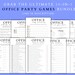 Printable Multiple Choice Trivia Office Party Game Fun Co-worker Game ...