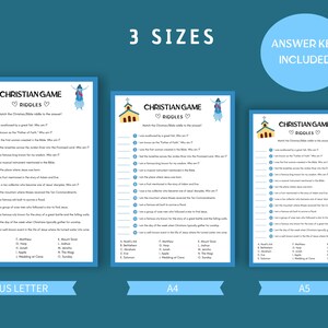 Printable Bible Riddles Game for Christians, Digital Download, Faith ...