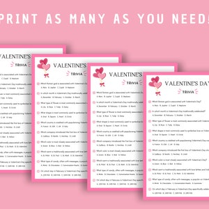 Multiple Choice Valentine's Day Trivia Game | Romantic Quiz for Couples ...