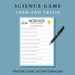 Printable Science Open-end Trivia Game | Digital Download | Fun Student ...