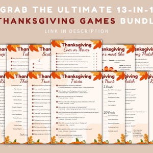 Thanksgiving Who's Most Like Game Fun Family Games Printable ...
