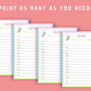 Easter Emoji Pictionary Game | Instant Download Printable | Decode ...