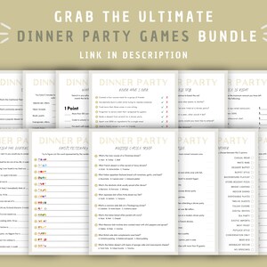 Printable Dinner Party Would You Rather | Instant Download | Fun Family ...