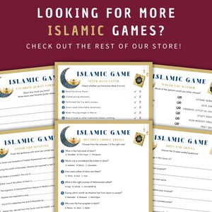5 Games Islamic Bundle, Printable Islamic Family Games, Fun Islamic ...
