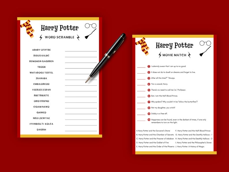 Wizard Games Bundle: 10 Magical Trivia Quiz, Party Icebreakers (PDF) - Etsy