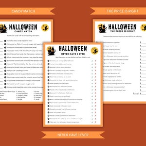 Halloween Games 15-in-1 Bundle Printable, Fun Family Trivia Activities ...