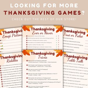 Thanksgiving Who's Most Like Game Fun Family Games Printable ...