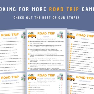Printable Road Trip Game | Instant Download | Word Scramble | Family ...