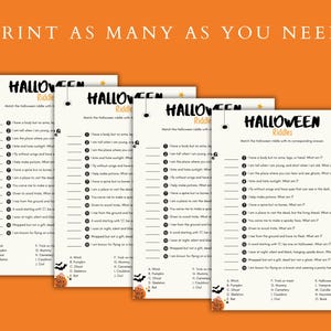 Printable Halloween Riddles Game | Fun Family Activity | Educational ...