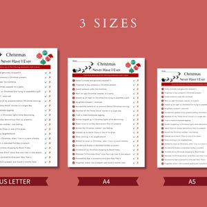 Christmas Never Have I Ever Game | Festive Printable Trivia | Holiday ...