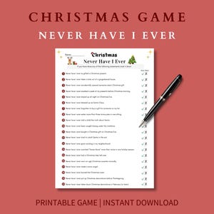 Never Have I Ever Christmas Edition - Etsy