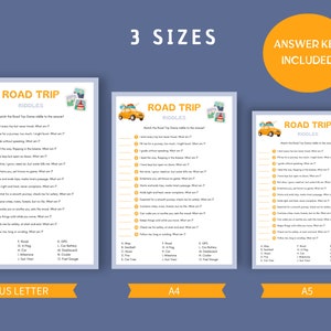 Road Trip Riddles Game: Interactive Car Travel Activity (instant ...